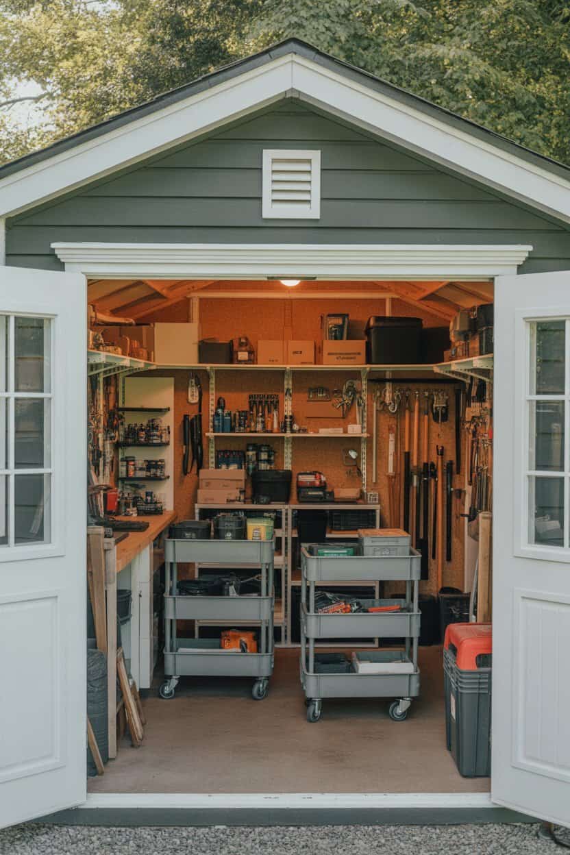 36 Genius Small Shed Organization Ideas for Maximum Space Efficiency ...