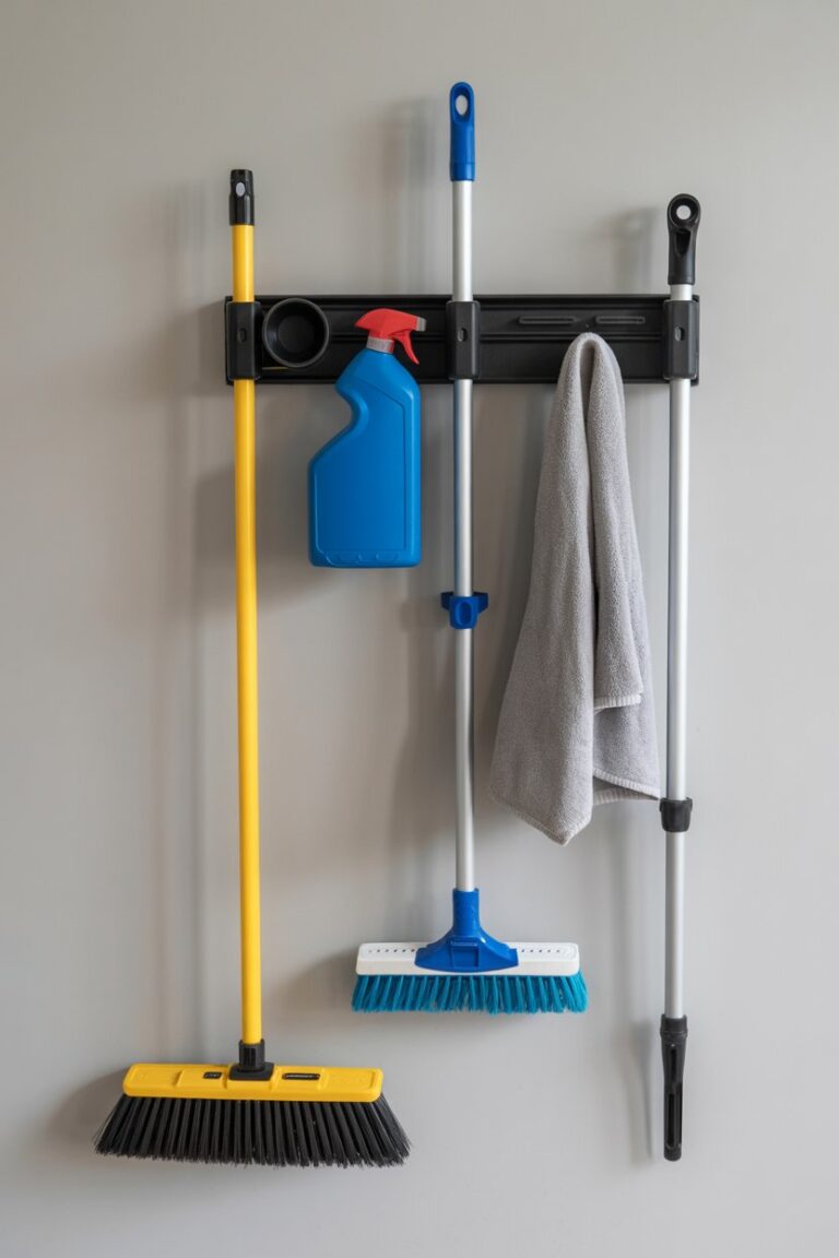 35 Creative Mop Organizer Ideas for a Tidy Cleaning Space | CleanerWiki